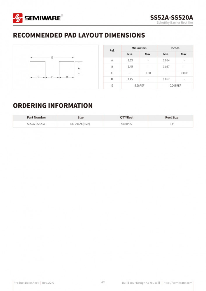 SEMIWARE SS55A datasheet page 4