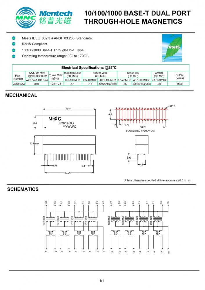 G3614DG technical document preview