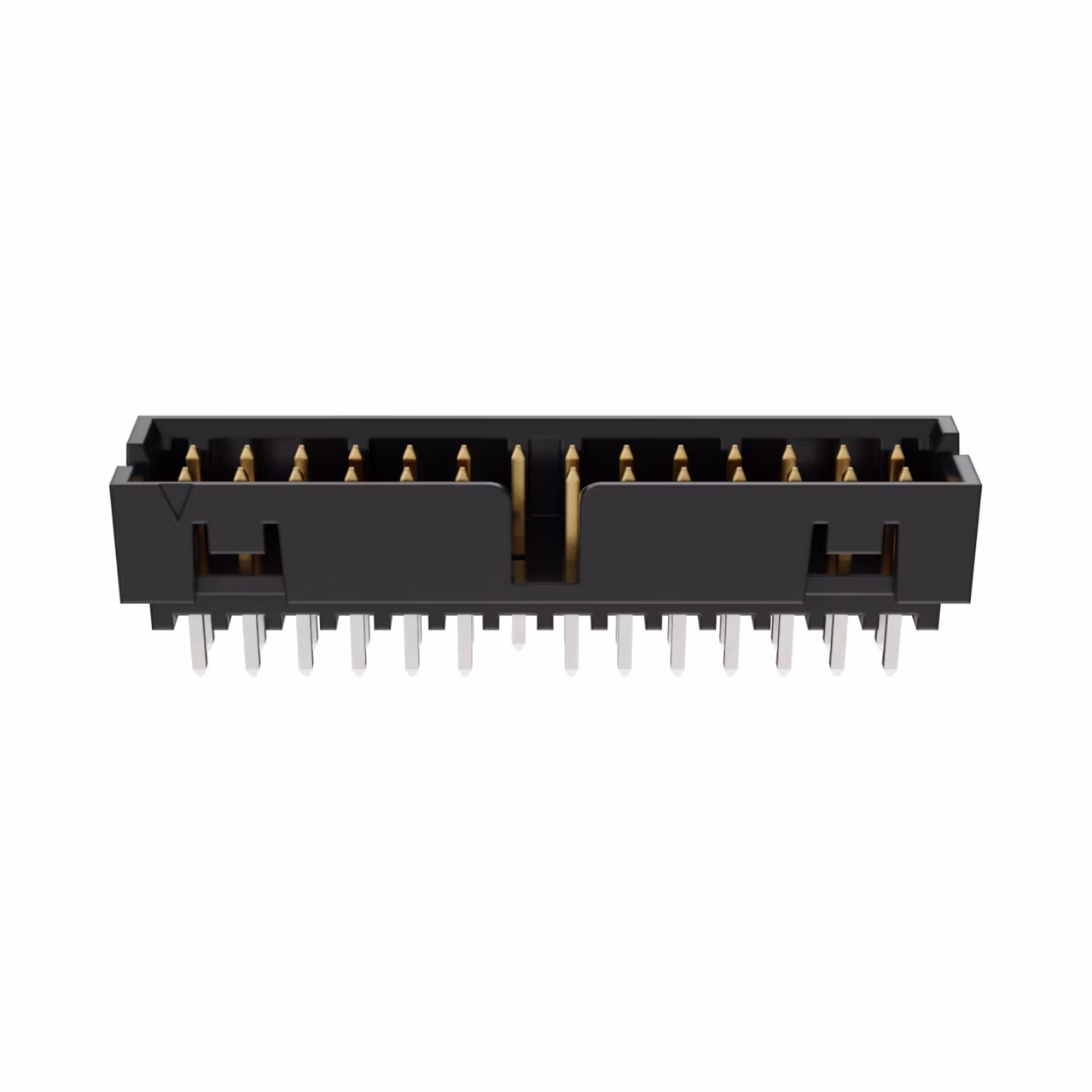 2.00mm Pitch, Milli-Grid PCB Header, Dual Row, Vertical, Through Hole, Shrouded, 28 Circuits, Circuit 13 Voided, 0.38µm Gold (Au) Plating, 2.50mm Tail Length, Dual Side Slots, Dual Friction Locks, Center Polarization, Tube for sale