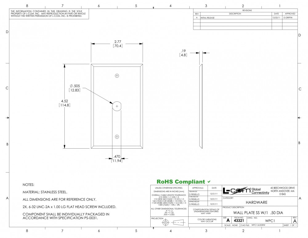 L-com WPC1 technical document preview