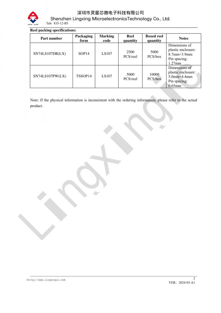 SN74LS107N(LX) datasheet page 4