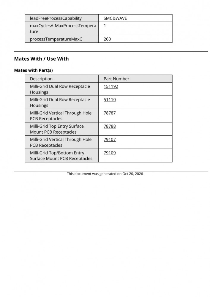 MOLEX 151117 product specification page 4