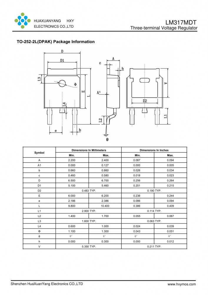 LM317MDT-HXY datasheet page 3