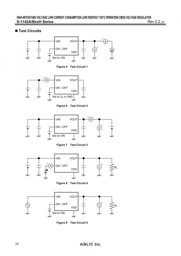 S-1142A/BxxH datasheet page 10