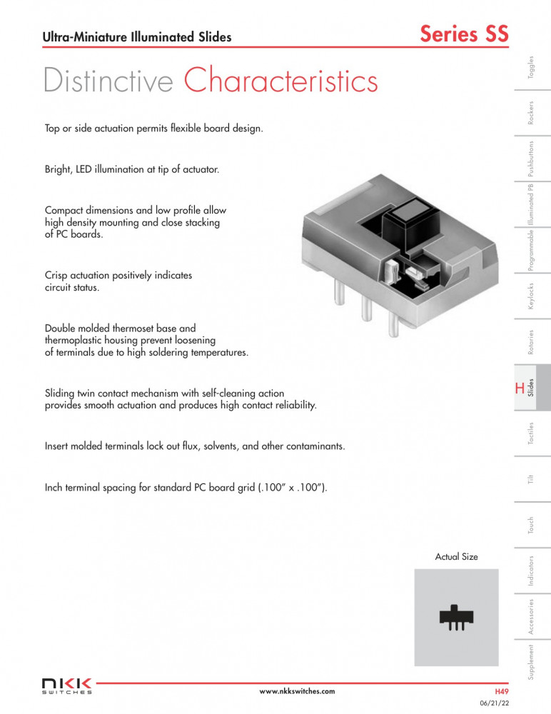 SS22SDH2LF technical documentation page 1