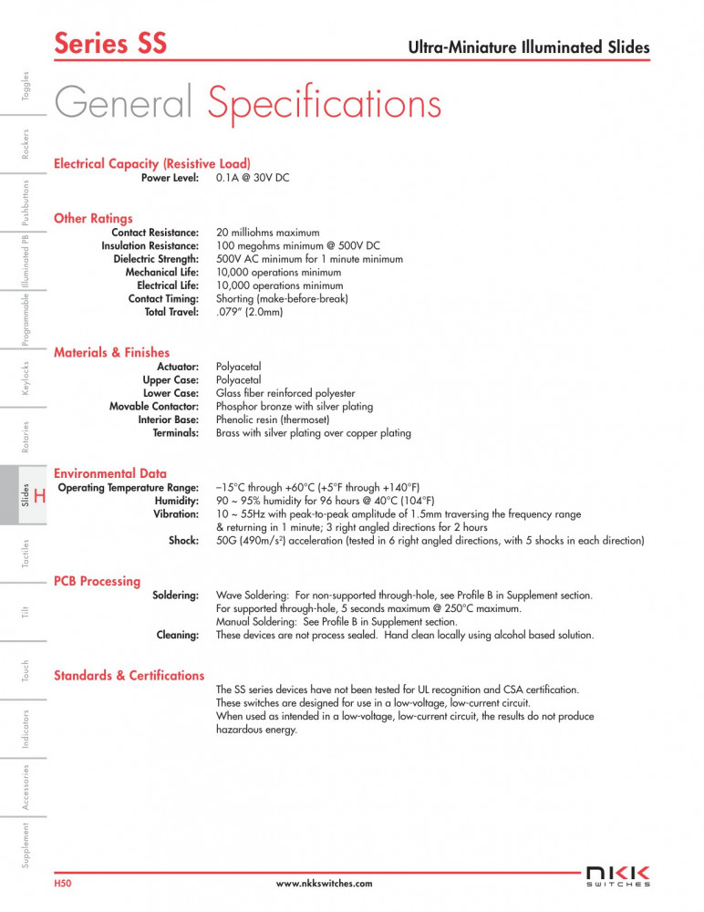 SS22SDH2LF technical documentation page 2