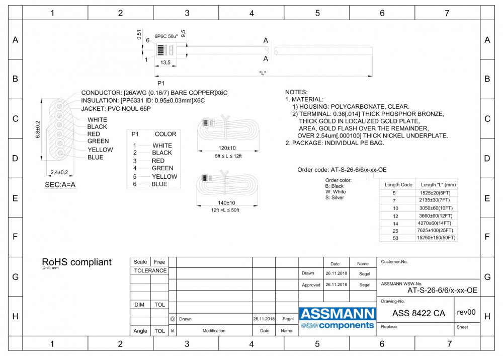 AT-S-26-6/6/B-7-OE product drawing and specification page