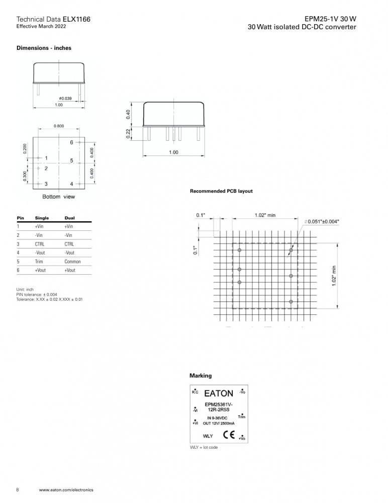 EPM25-1V datasheet page 8