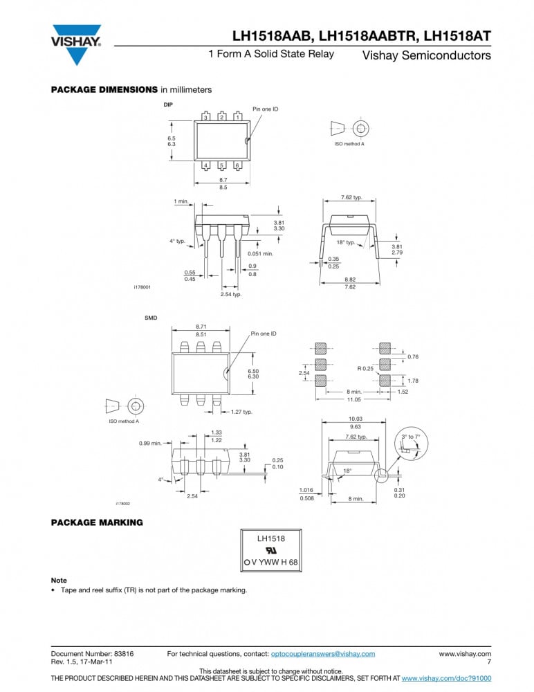 LH1518 datasheet page 7
