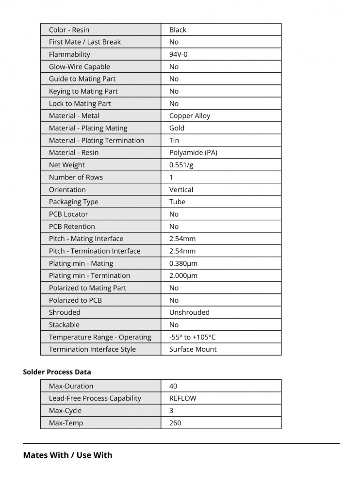 MOLEX 878981024 technical drawing preview, page 3