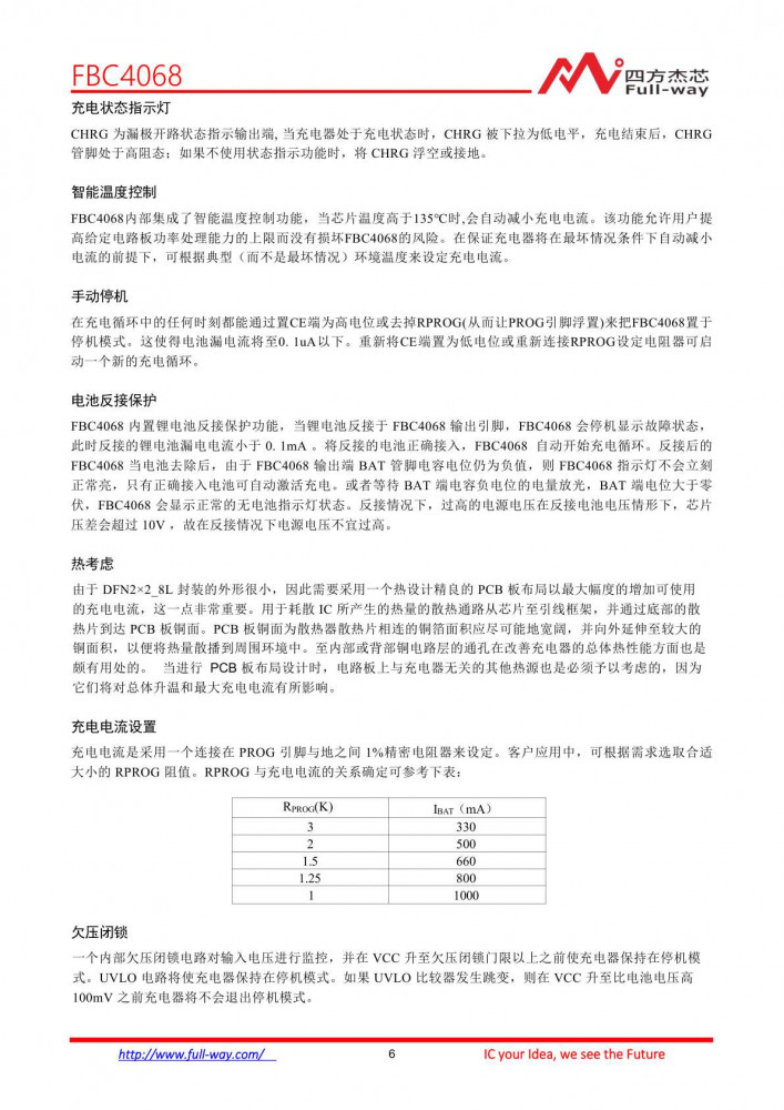 FBC4068 datasheet page 6