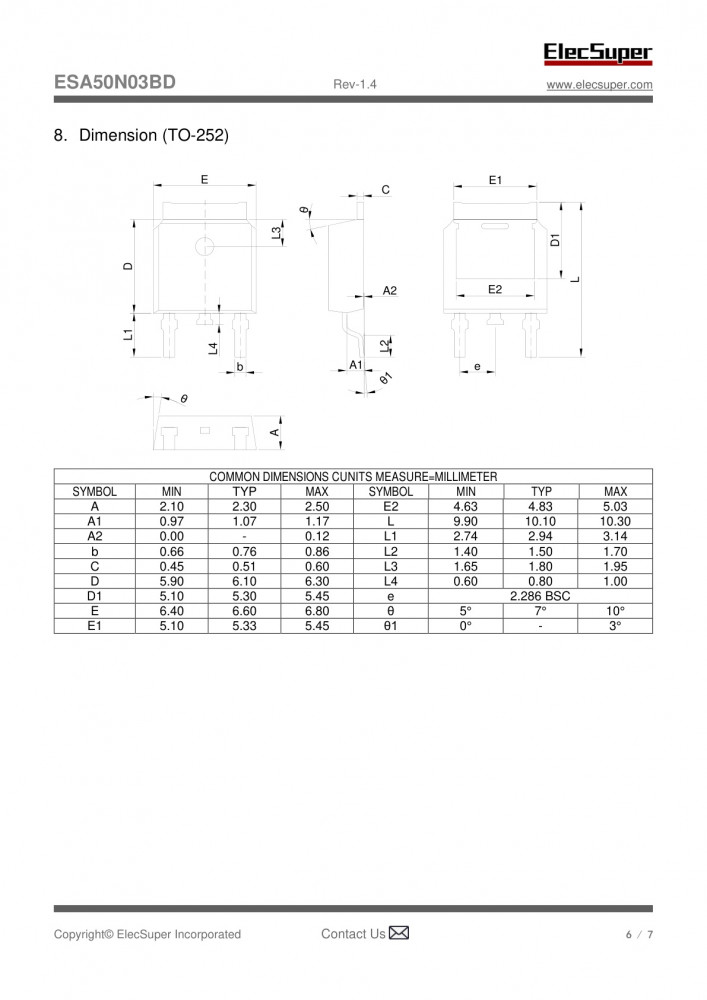 ESA50N03BD datasheet page 6