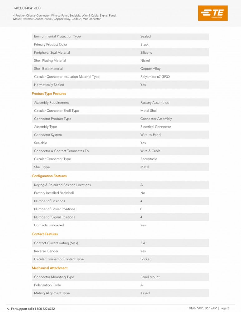 T4033014041-000 technical document page 2