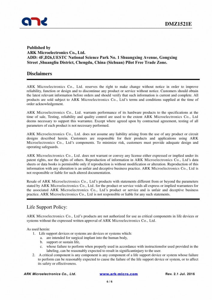 DMZ1521E datasheet page 6