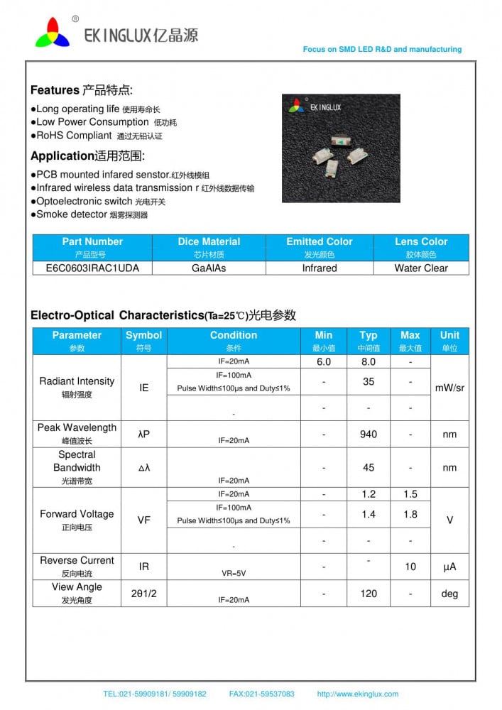 E6C0603IRAC1UDA datasheet page 2