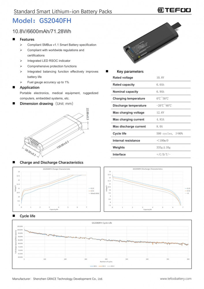 GS2040FH technical document, page 1