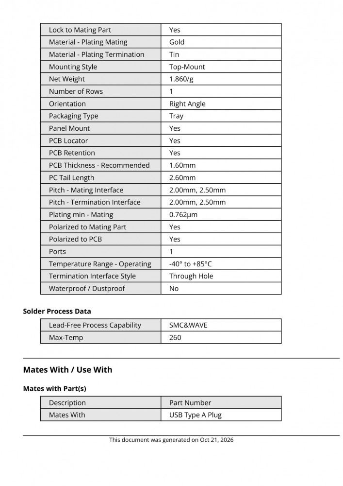 Technical document image 3 for MOLEX 676433911