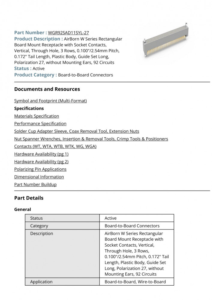 WGR92SAD11SYL-27 technical document image 1