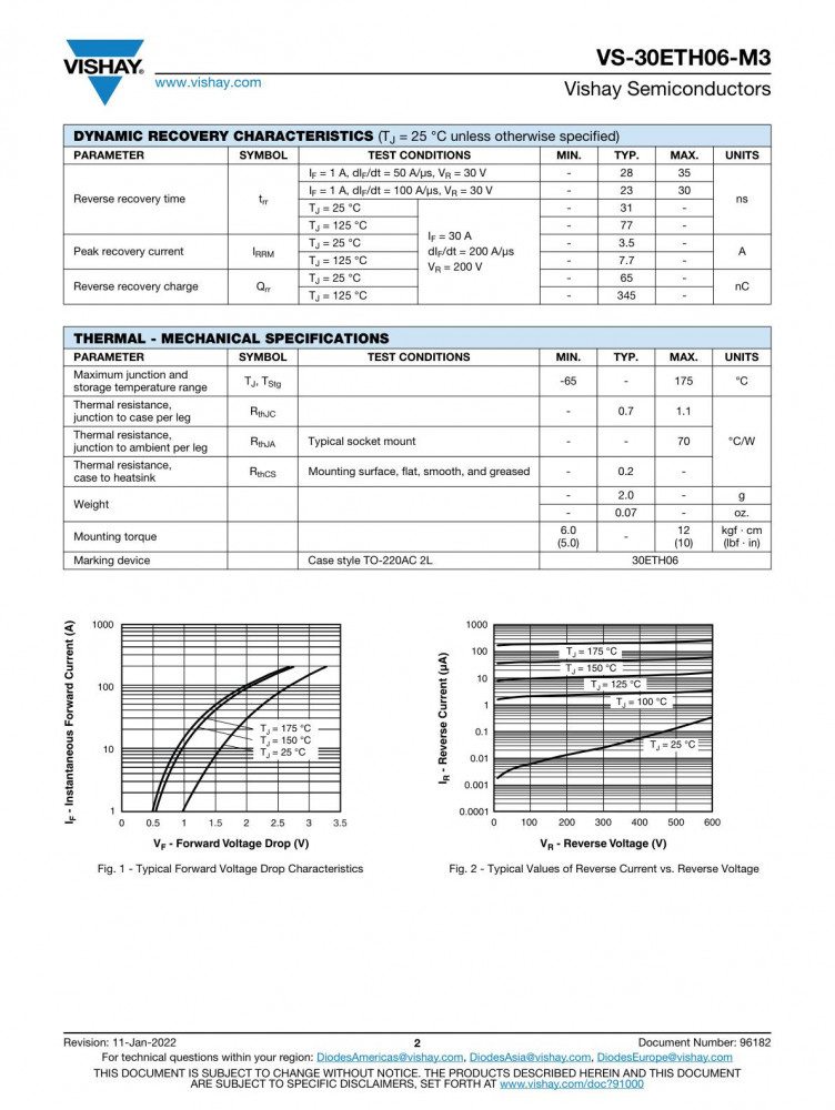 VS-30ETH06-M3 datasheet page 2