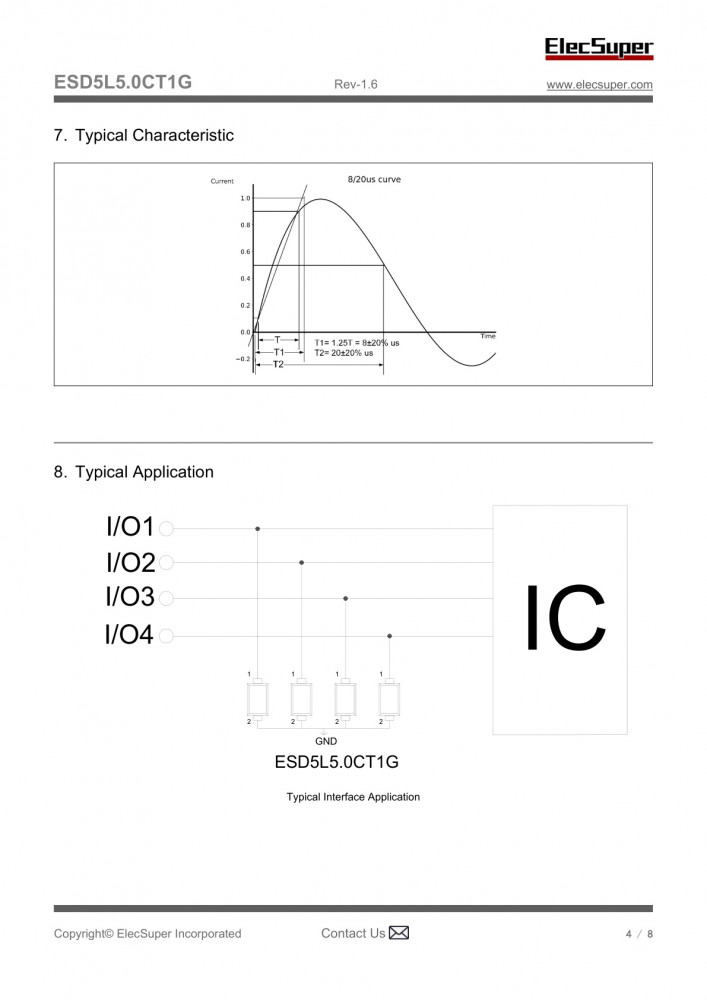 ESD5L5.0CT1G datasheet page 4