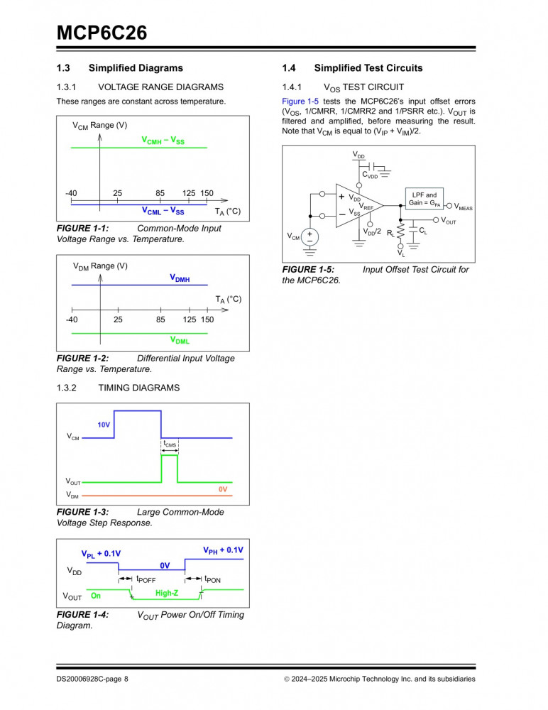 MCP6C26 datasheet preview, page 8