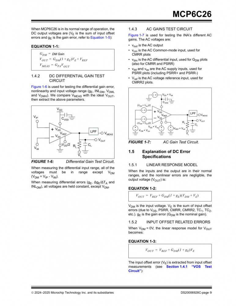 MCP6C26 datasheet preview, page 9