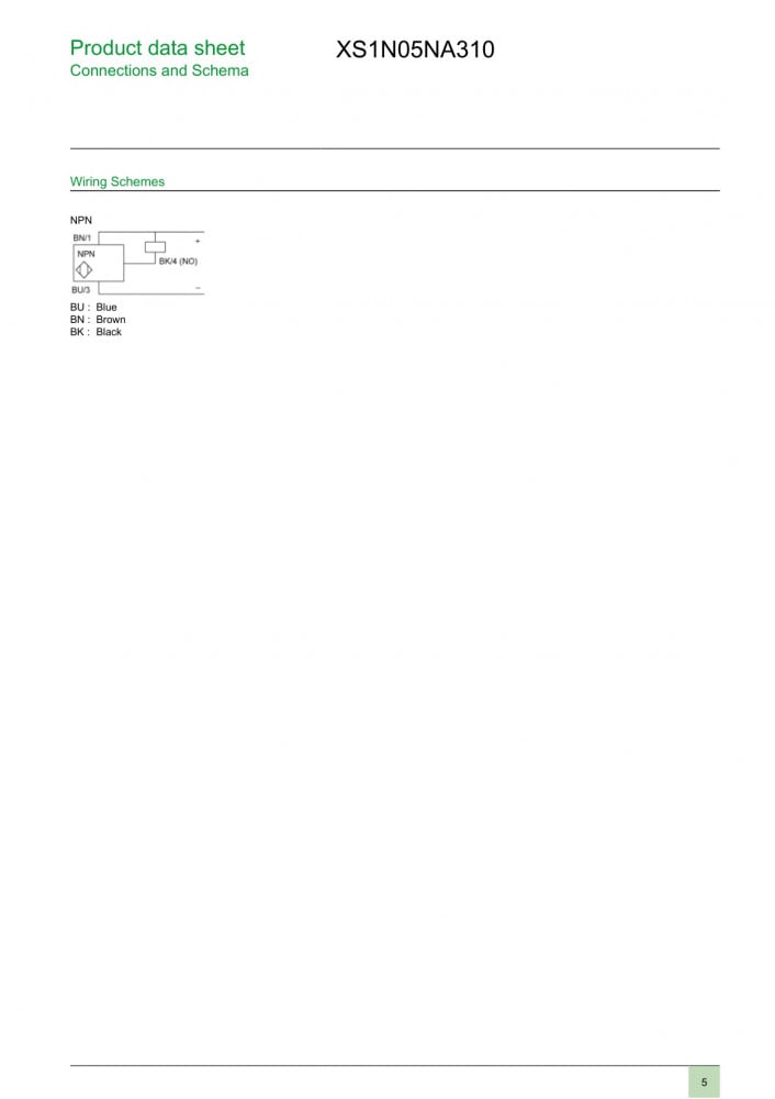 XS1N05NA310 technical document page 5