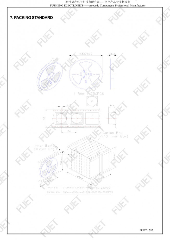 FUET-1785 specification page 6