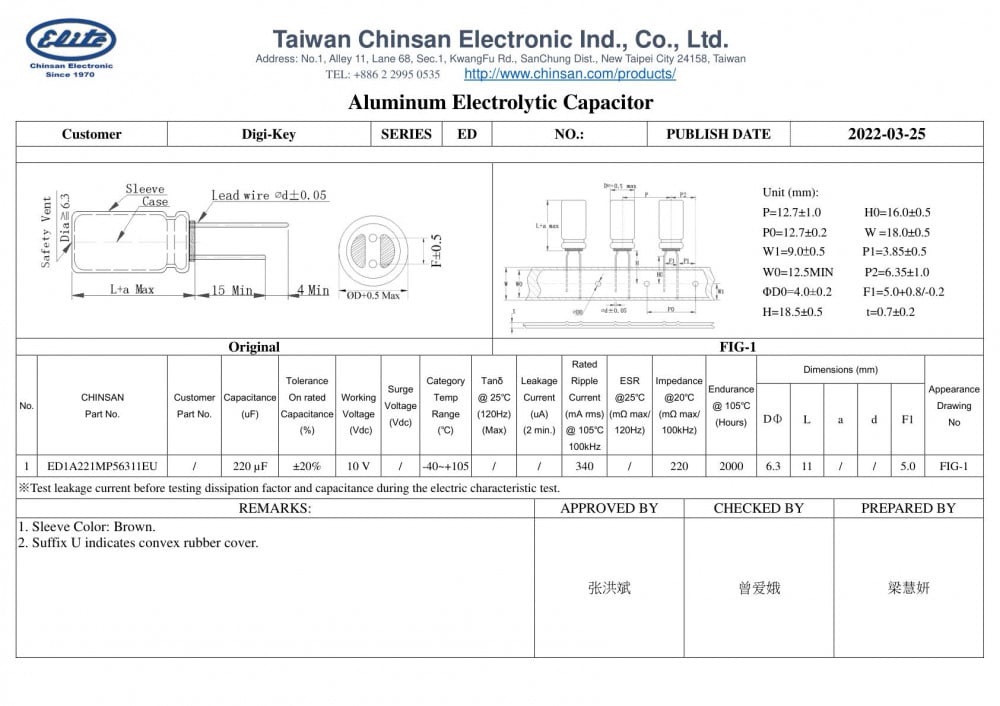 Chinsan ED series document page 5