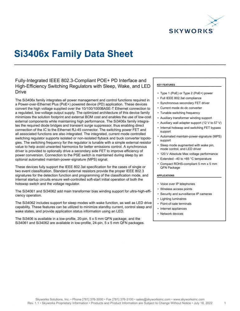 SI34061-A-GMR datasheet page 1