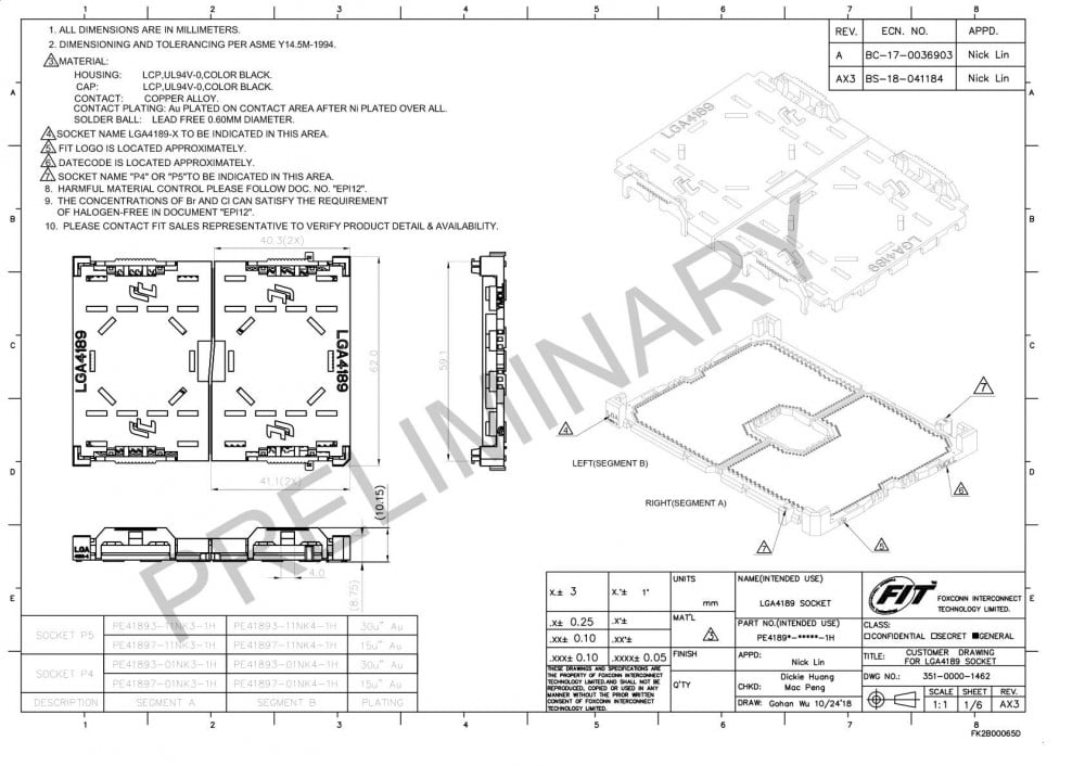 PE41897-01NK6-1H technical drawing page 1