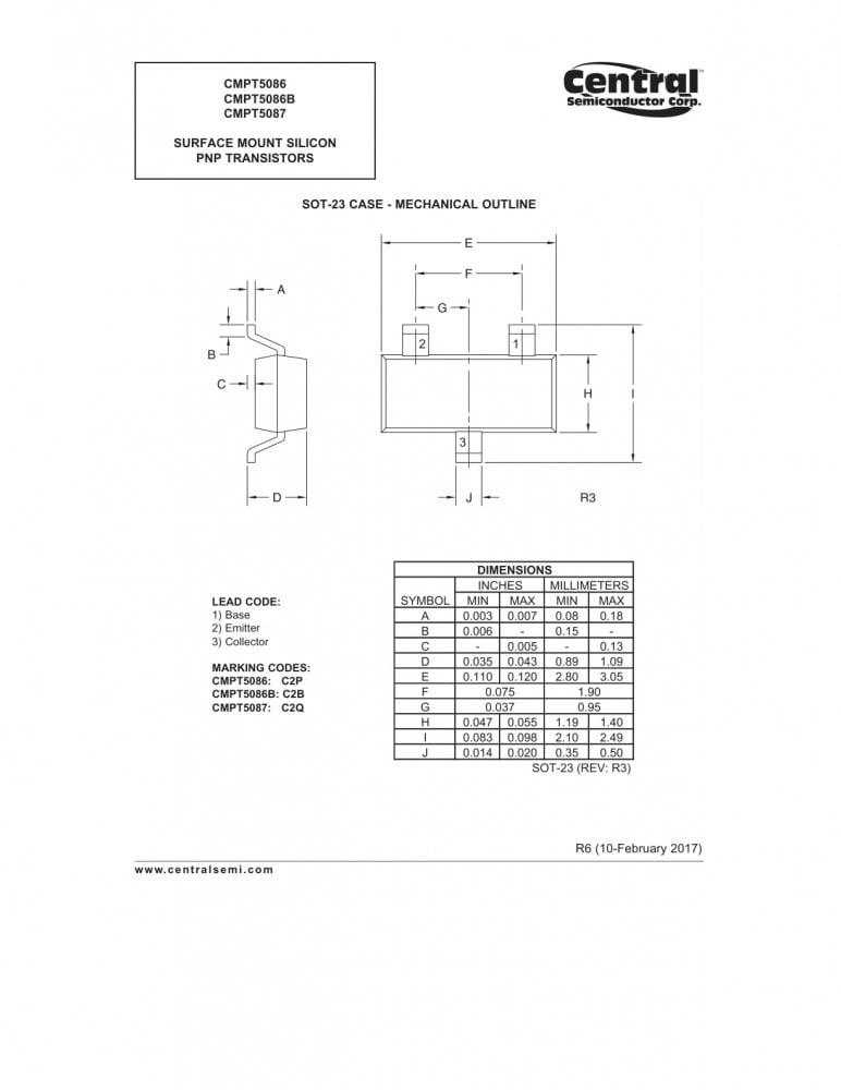 CMPT5087 datasheet page 2