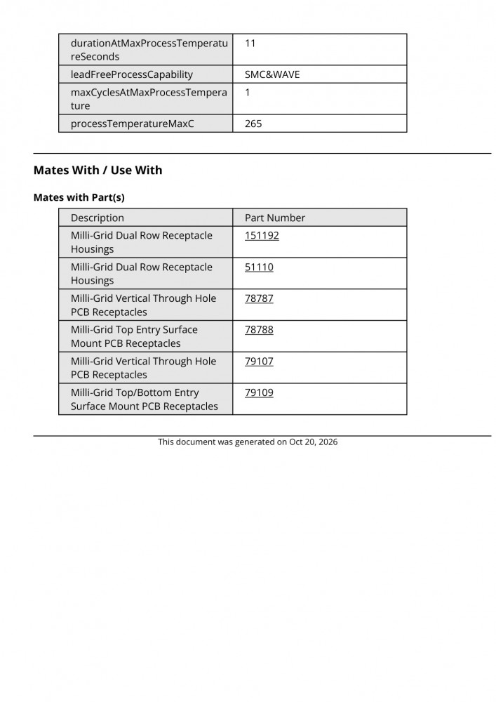 MOLEX product specification page 4