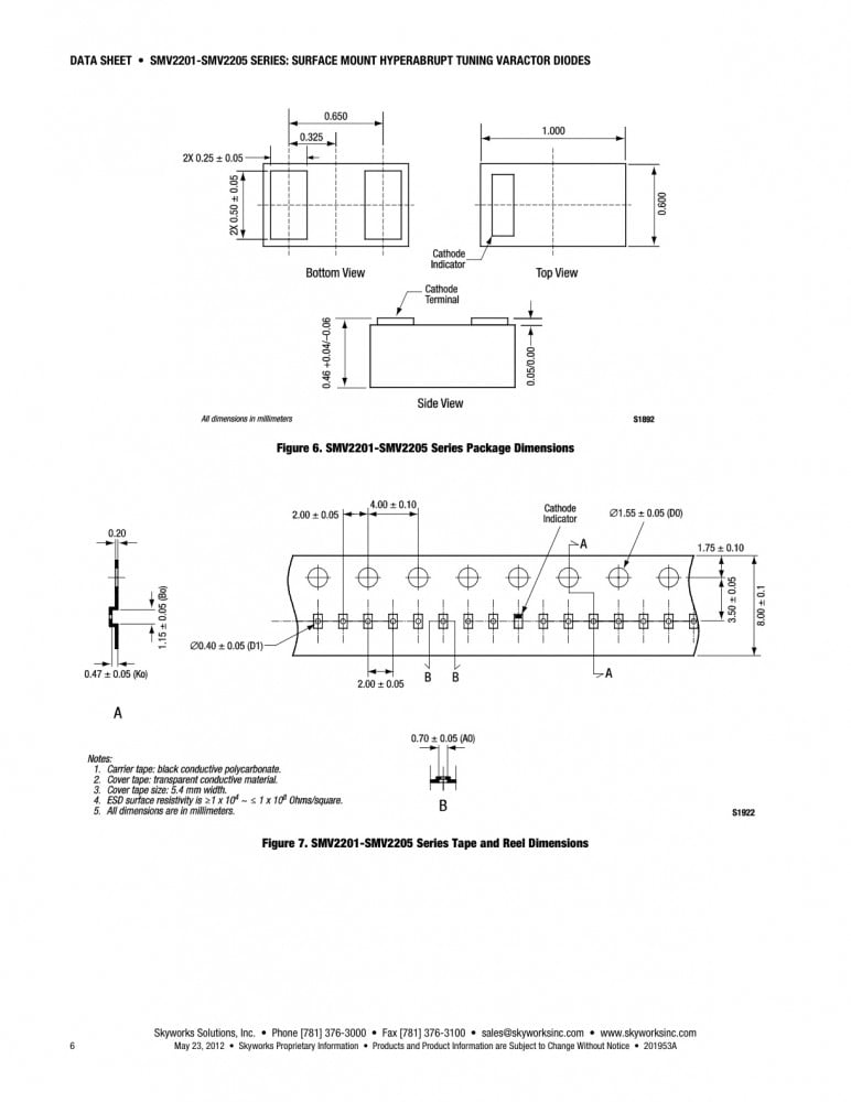 SMV2202-040LF datasheet page 6