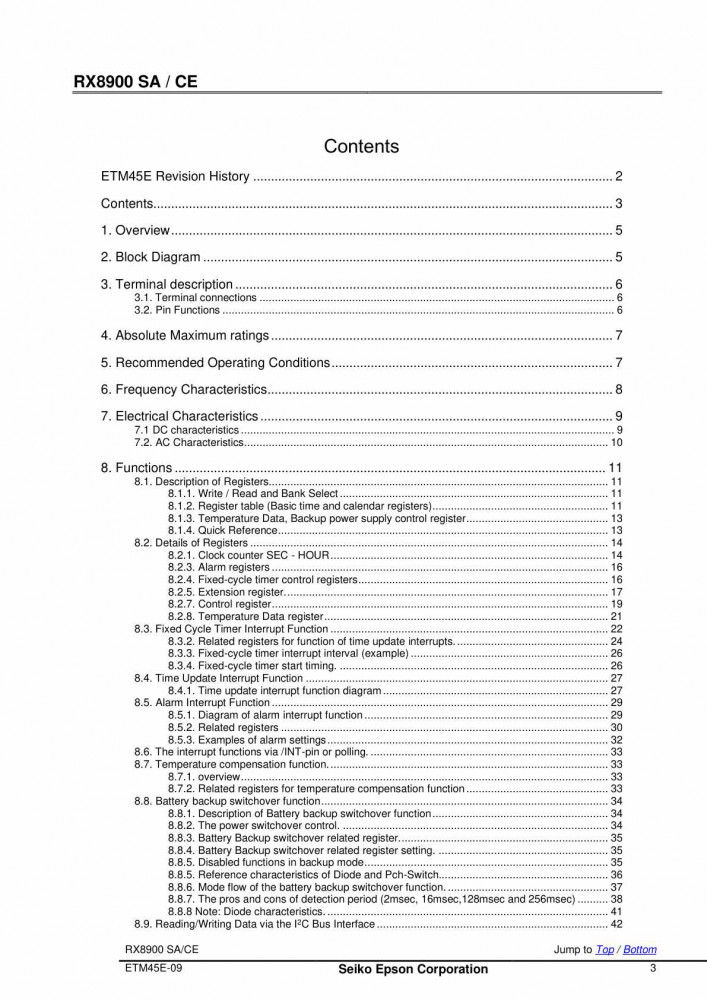 RX8900SA CE application manual page 4