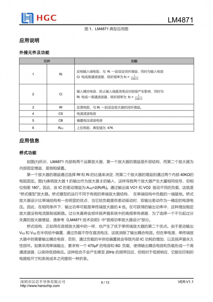 LM4871DQ2/TR technical document page 6