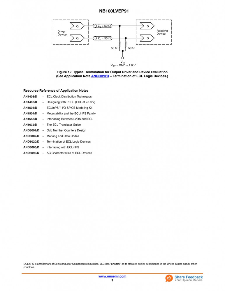 NB100LVEP91 datasheet page 9
