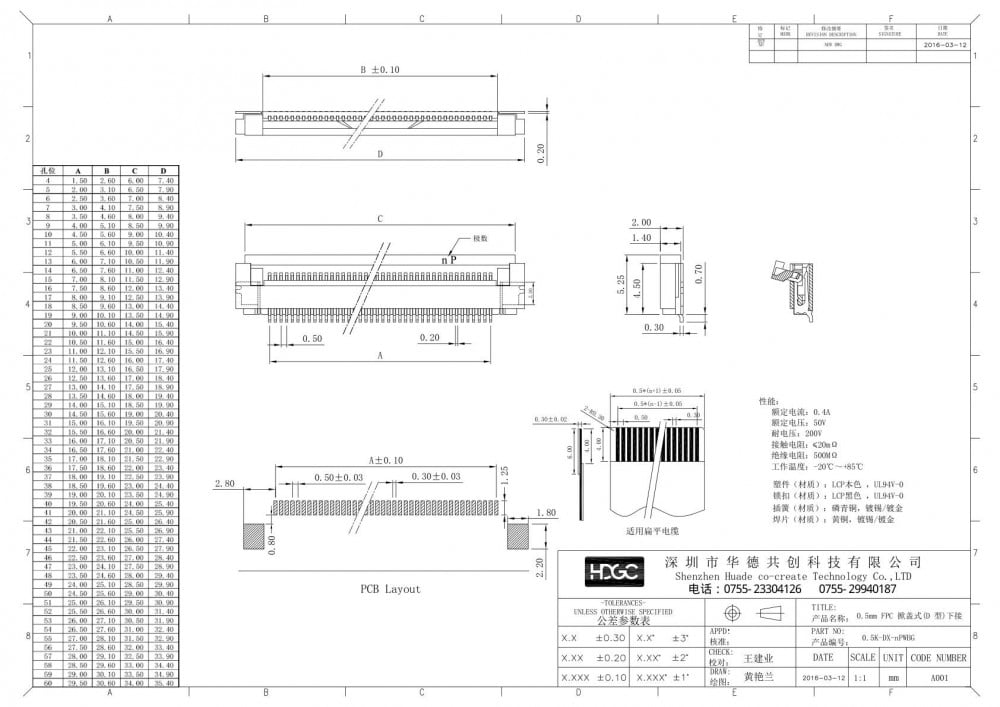 HDGC 0.5K-DX-24PWBG technical document preview