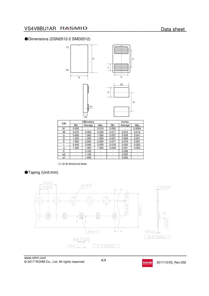 VS4V8BU1ART7R datasheet page 4