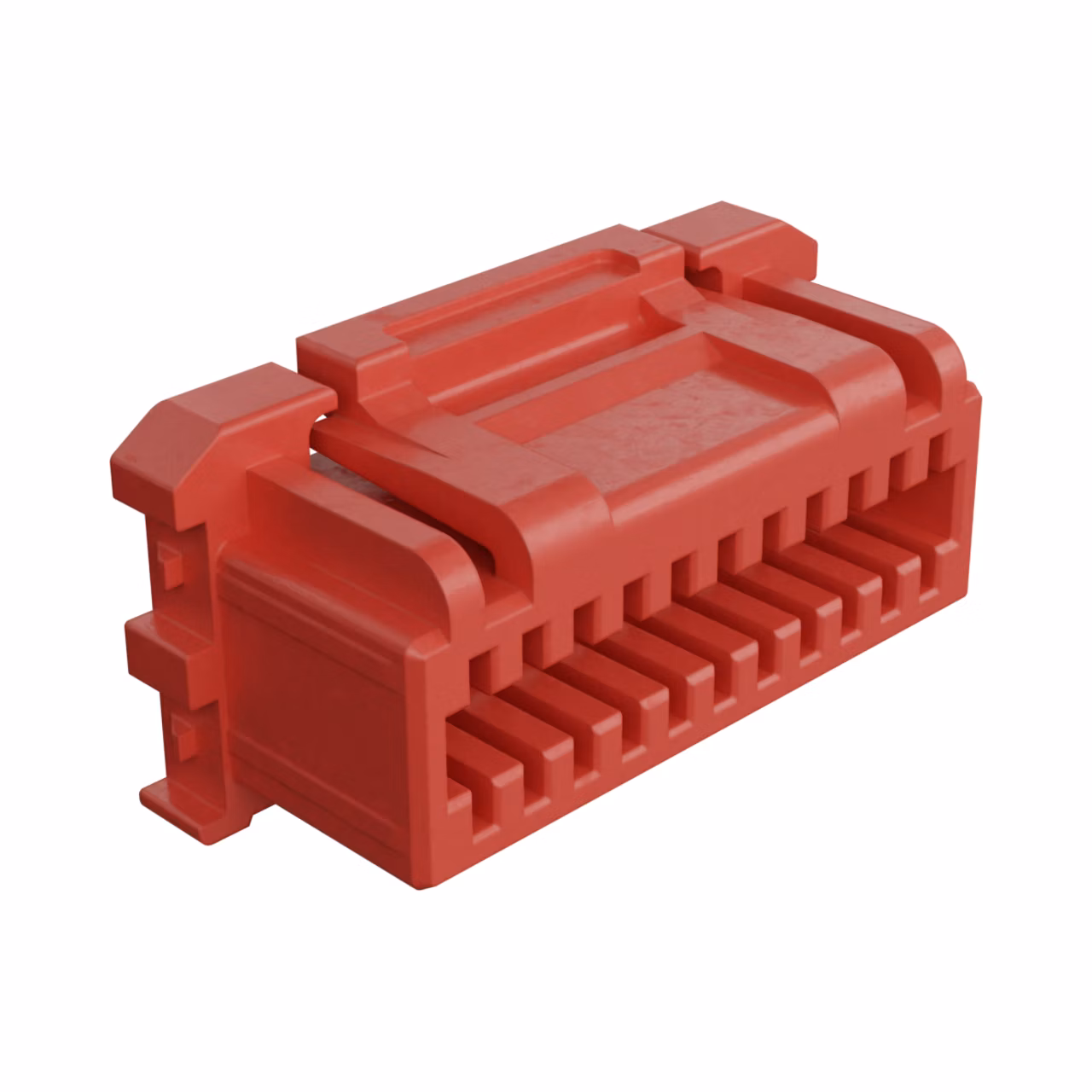 Micro-Lock Plus TPA Type Receptacle Housing, 1.25mm Pitch, Dual Row, Positive Lock, 22 Circuits, Red for sale
