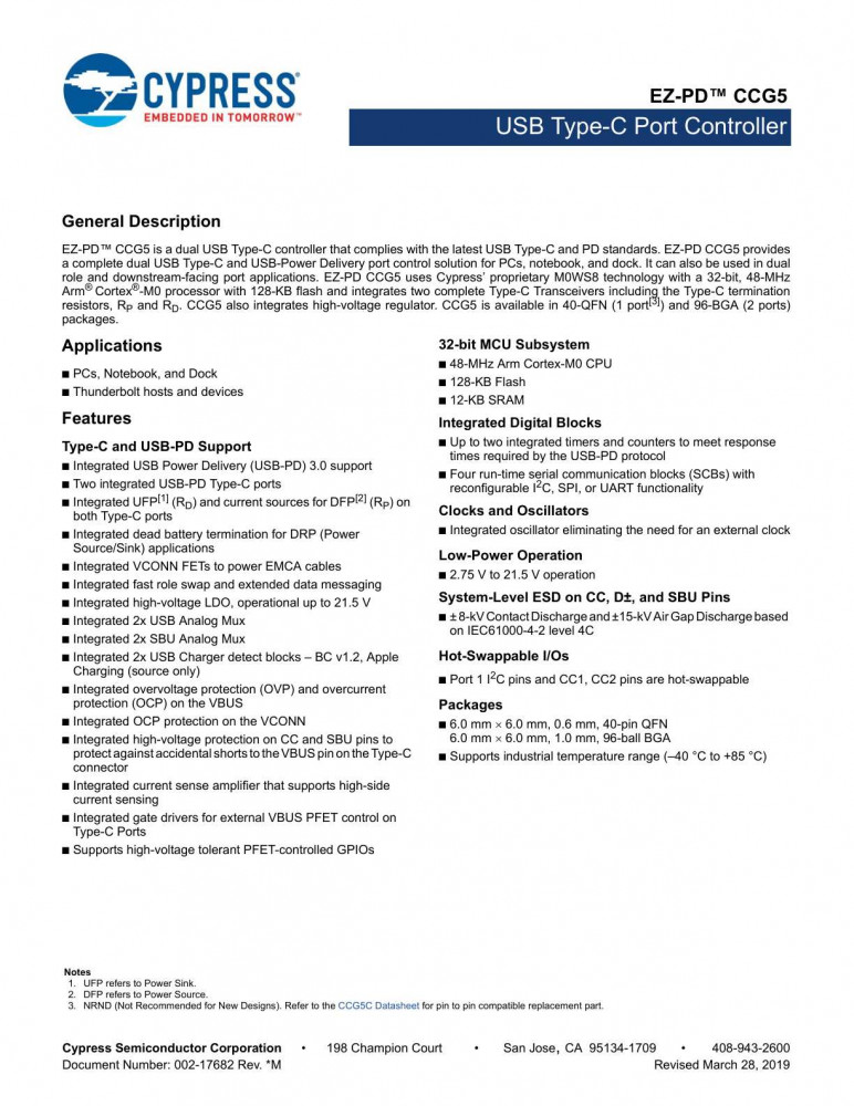 CYPD5236-96BZXIT datasheet page 2