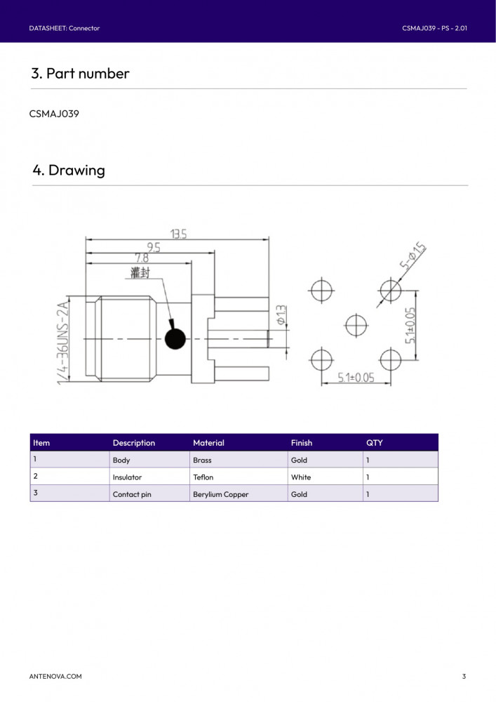 CSMAJ039 datasheet page 3