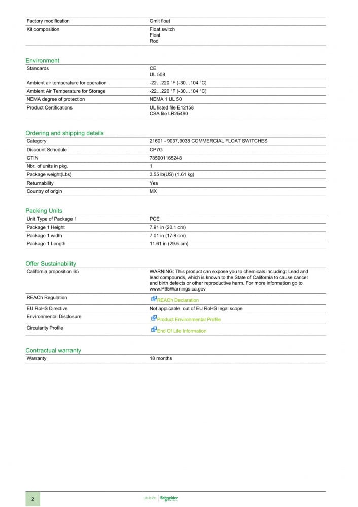 9037HG36LZ20 technical document page 2