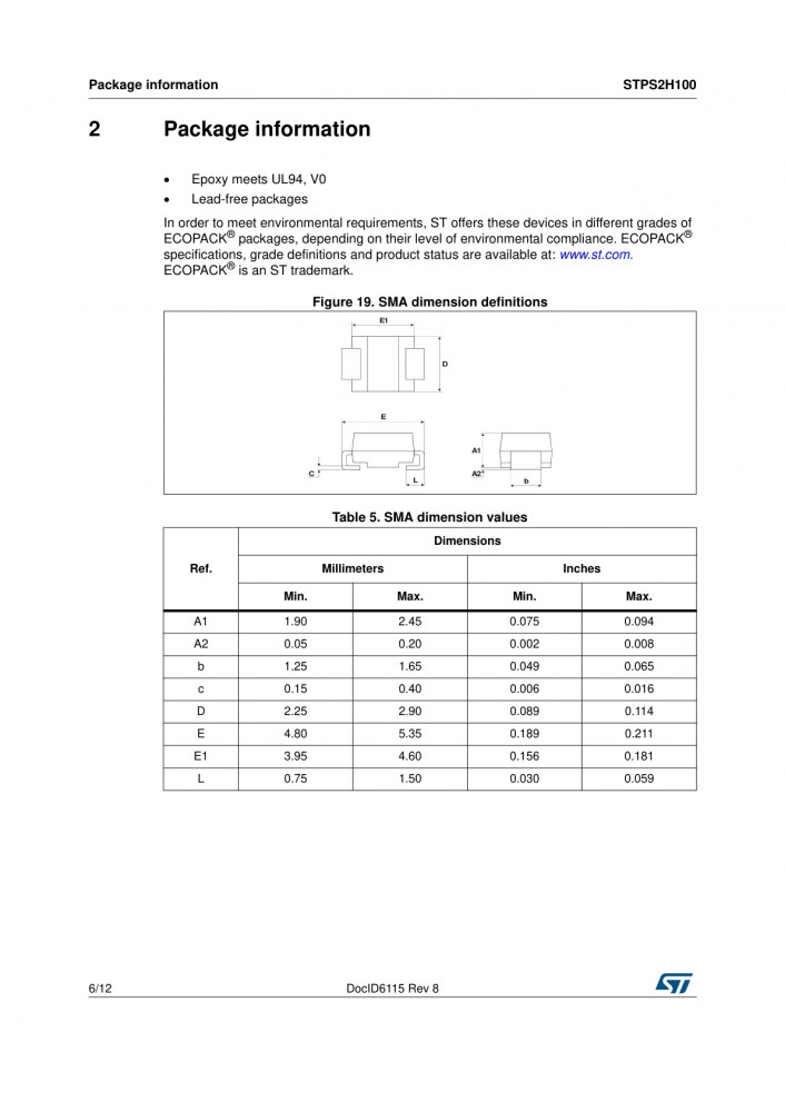 STPS2H100 datasheet page 6