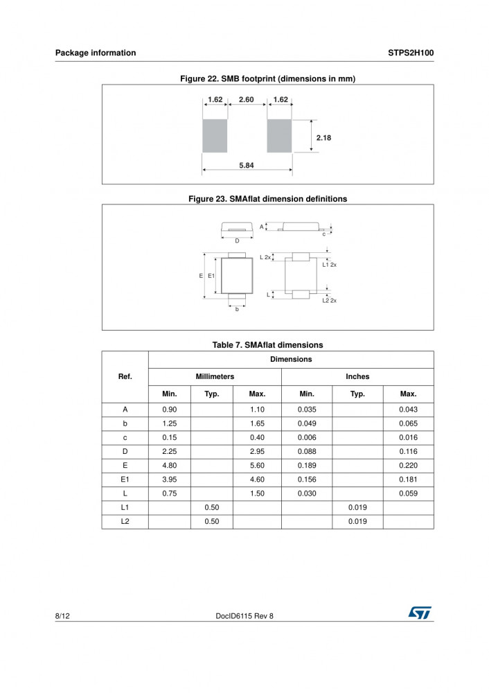 STPS2H100 datasheet page 8