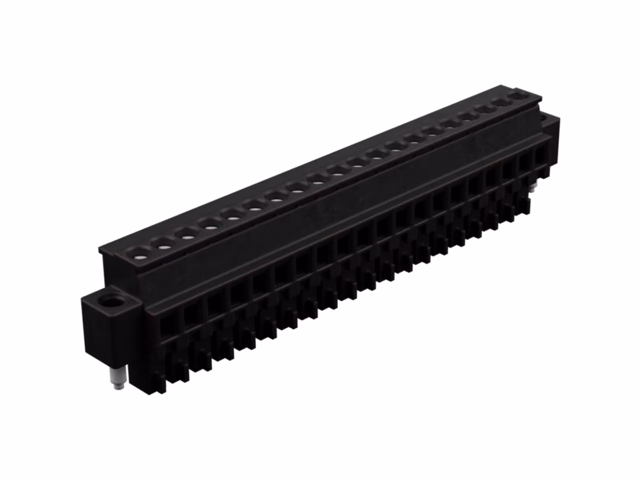 3.81mm Pitch Eurostyle Vertical Plug, with Retention Screws and Standard Imprinting, Front Wire Entry, Black, 20 Circuits for sale