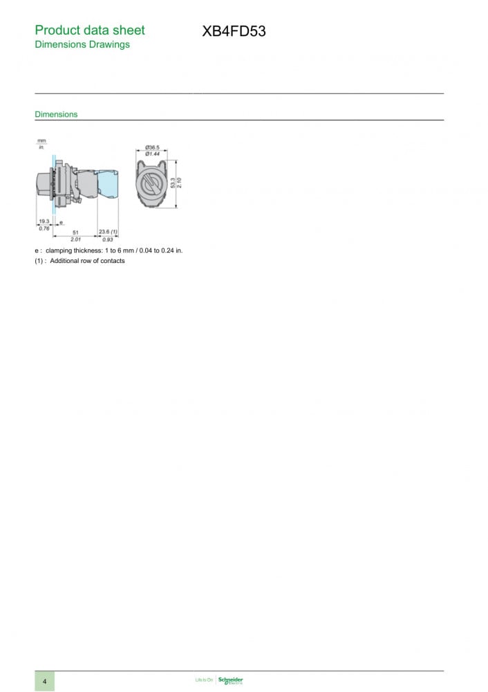 XB4FD53 technical document page 4
