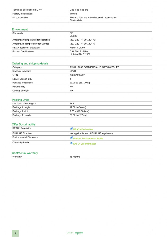 9036FG30 technical document page 2