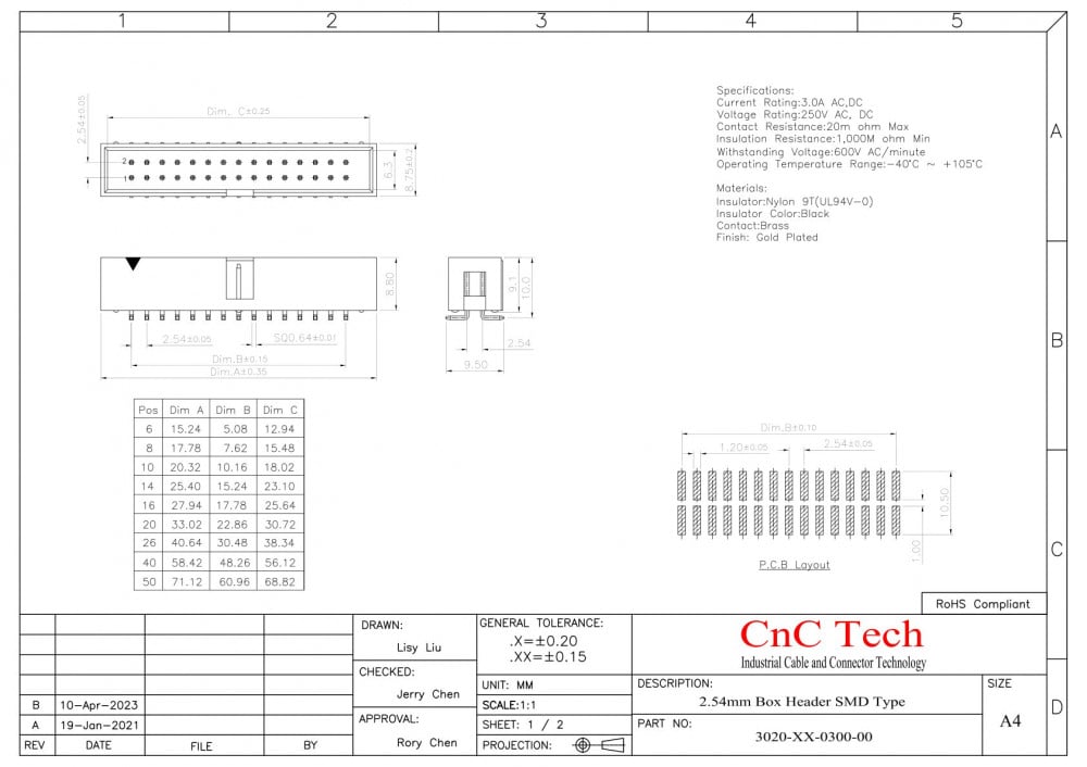 CNC Tech 3020 series drawing page 1