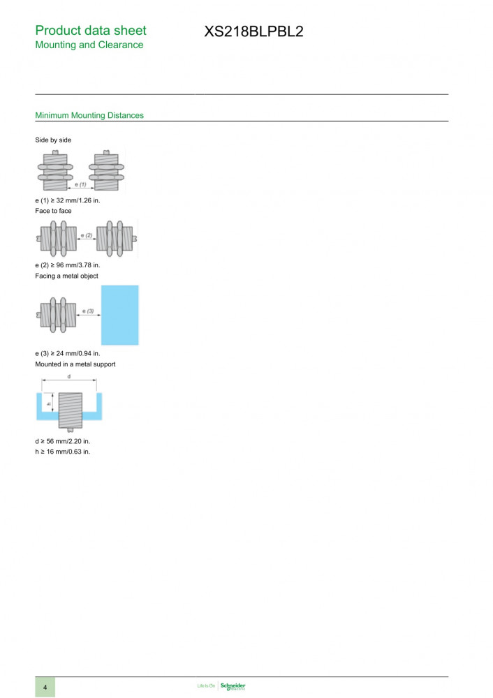 XS218BLPBL2 technical document page 4
